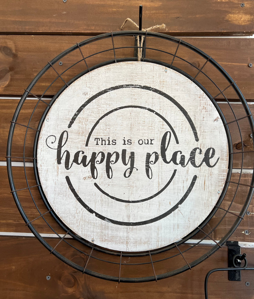Our Happy Place Tray Wall Hanging – Simple Pleasures ~ Bountiful Treasures