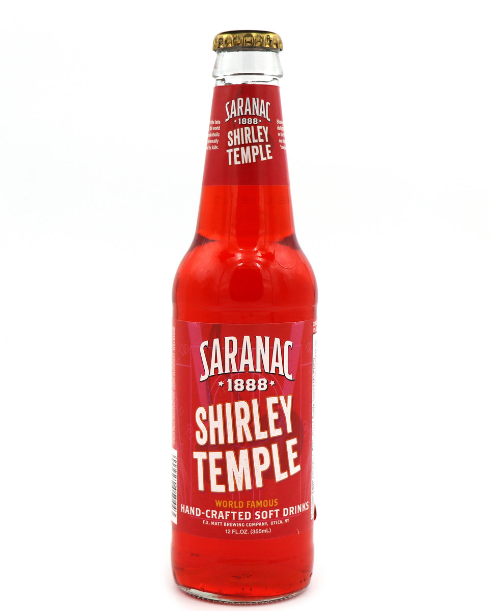 Grandpa Joe's Candy Shop - Saranac Shirley Temple Soda, 12oz Glass Bot ...